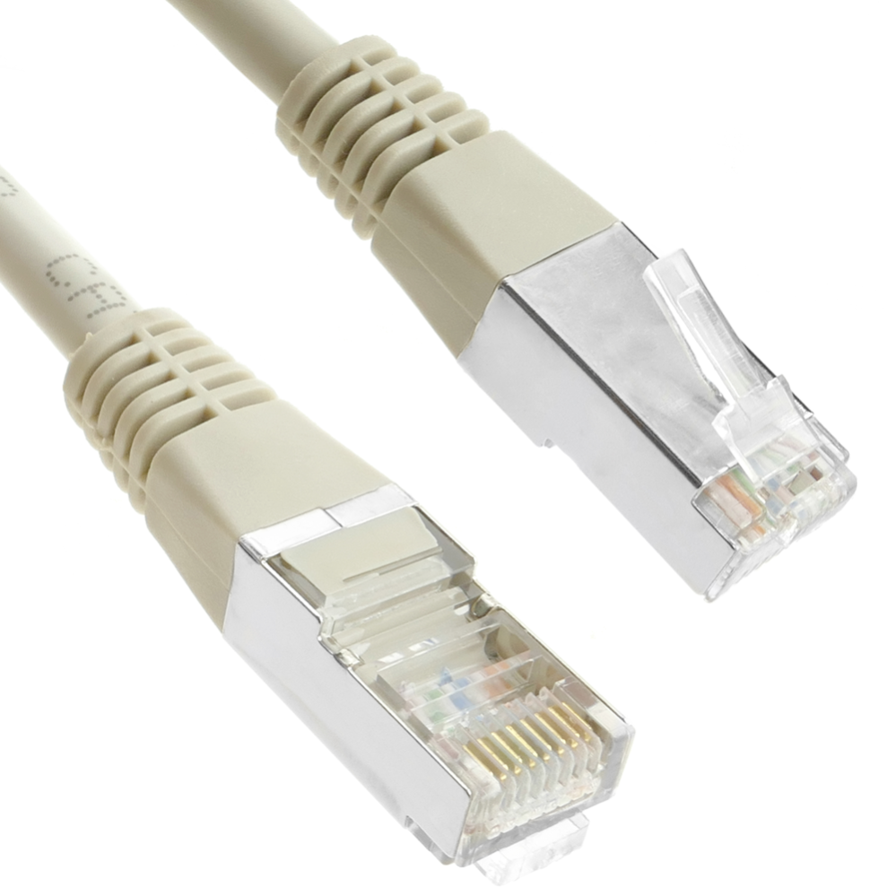 Câble réseau Ethernet FTP Cat.6 gris 20 m | Leroy Merlin