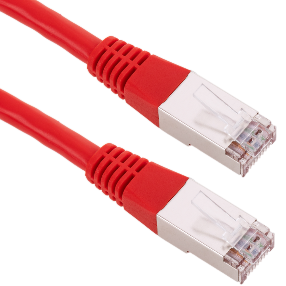 Câble réseau Ethernet FTP Cat.6 de 2 m, rouge | Leroy Merlin