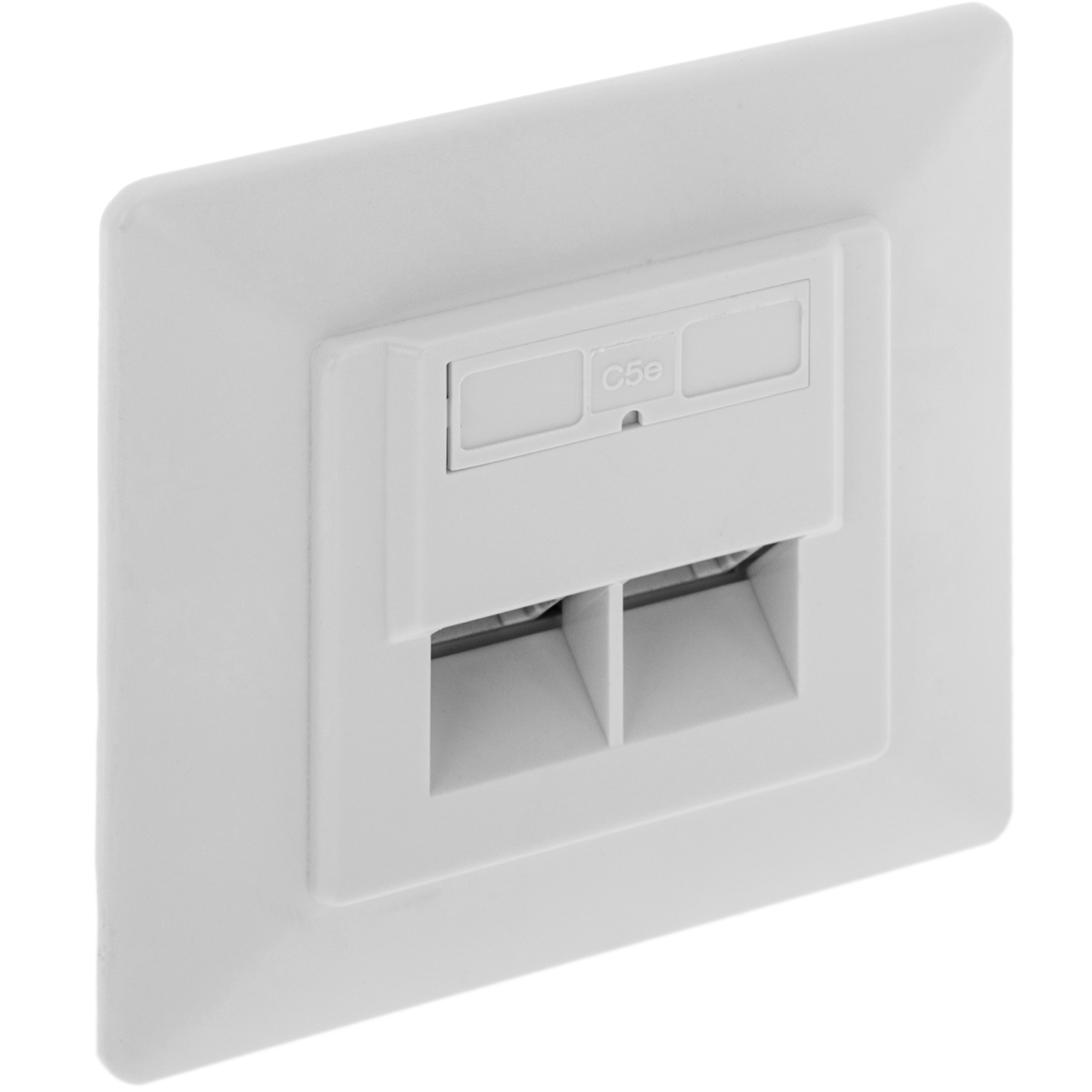 80x80 plaque murale RJ45 Cat.5e 2-UTP | Leroy Merlin