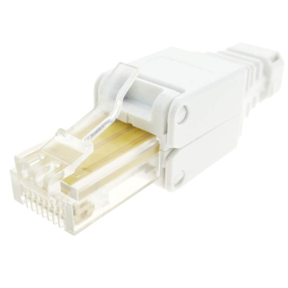 Conector UTP Cat.5e RJ45 macho con crimpado automático | Leroy Merlin