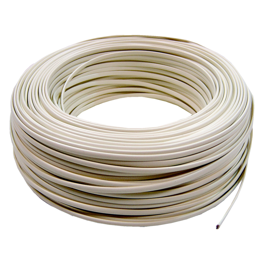 Bobina Cable Telefónico Flexible 4-Hilos Marfil (100m) | Leroy Merlin