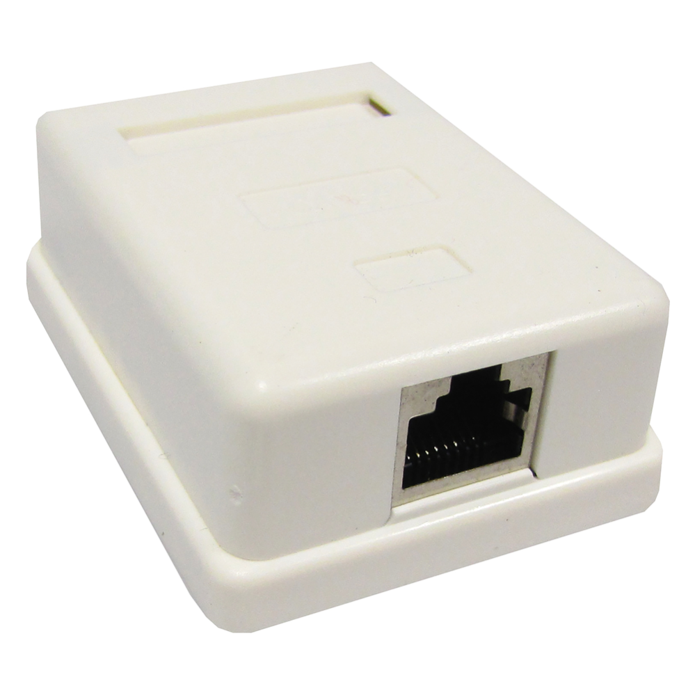 Caja de superficie de 1 RJ45 Cat.5e FTP | Leroy Merlin