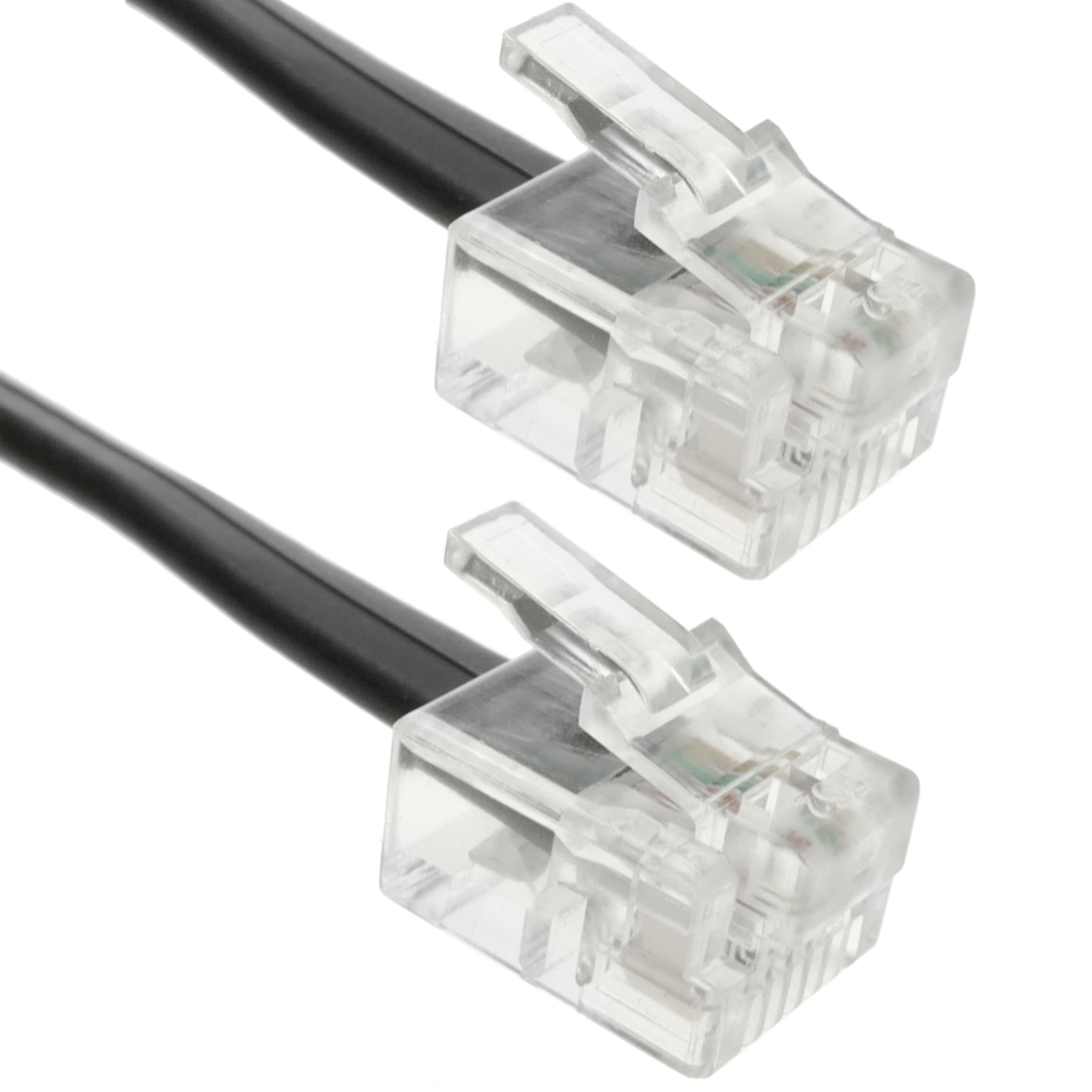 Le câble téléphonique RJ11 à 4 fils (1m) | Leroy Merlin