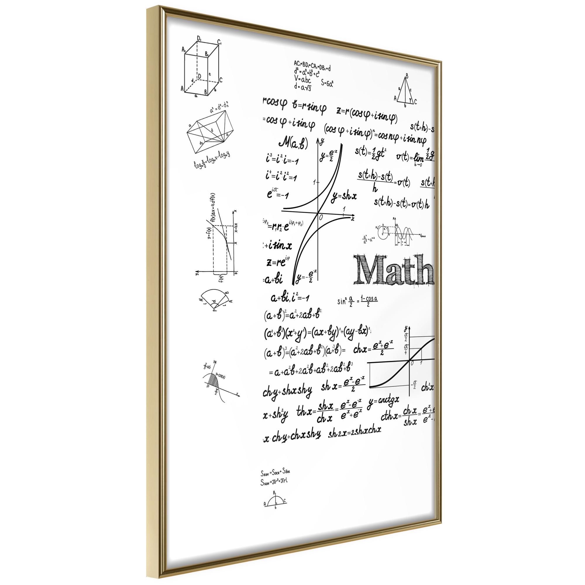 Poster - Math Formulas 20x30 cm | Leroy Merlin