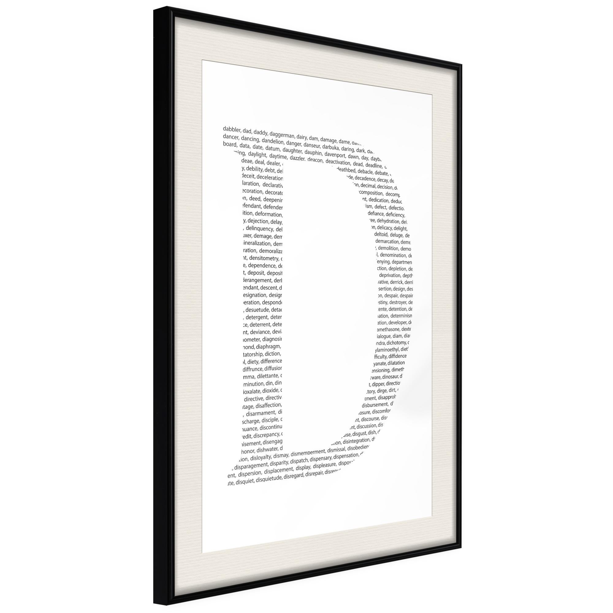 Poster - Capital D 30x45 cm | Leroy Merlin