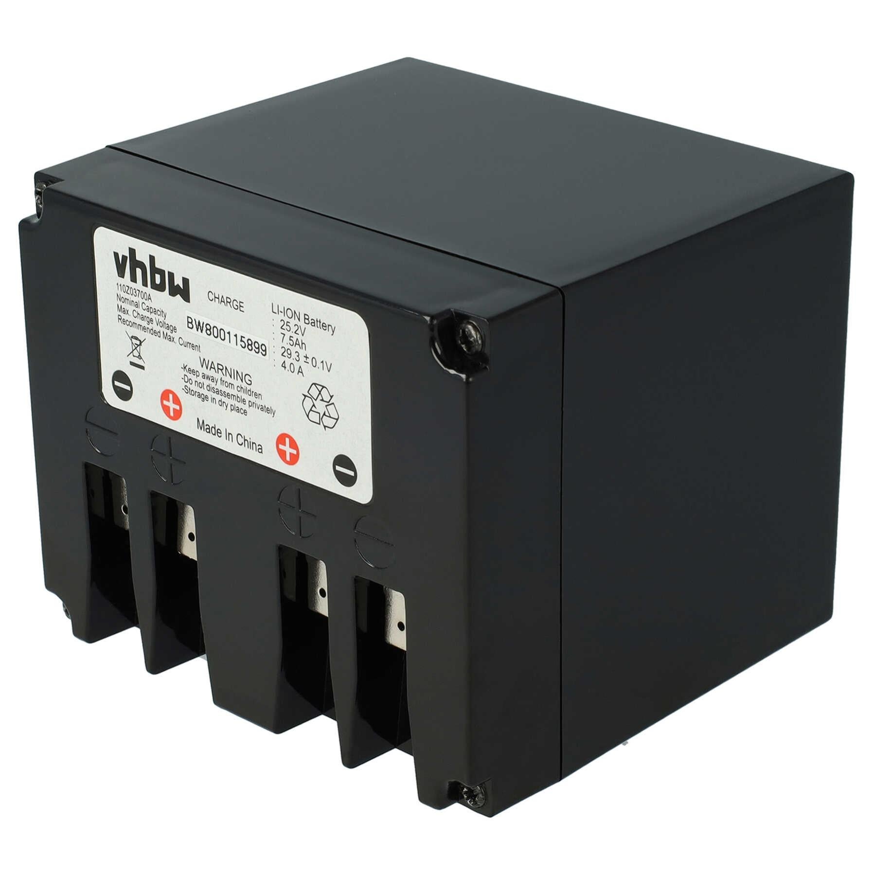 Vhbw Li-Ion batteria 7500mAh (25.2V) compatibile con tagliaerba robot ...