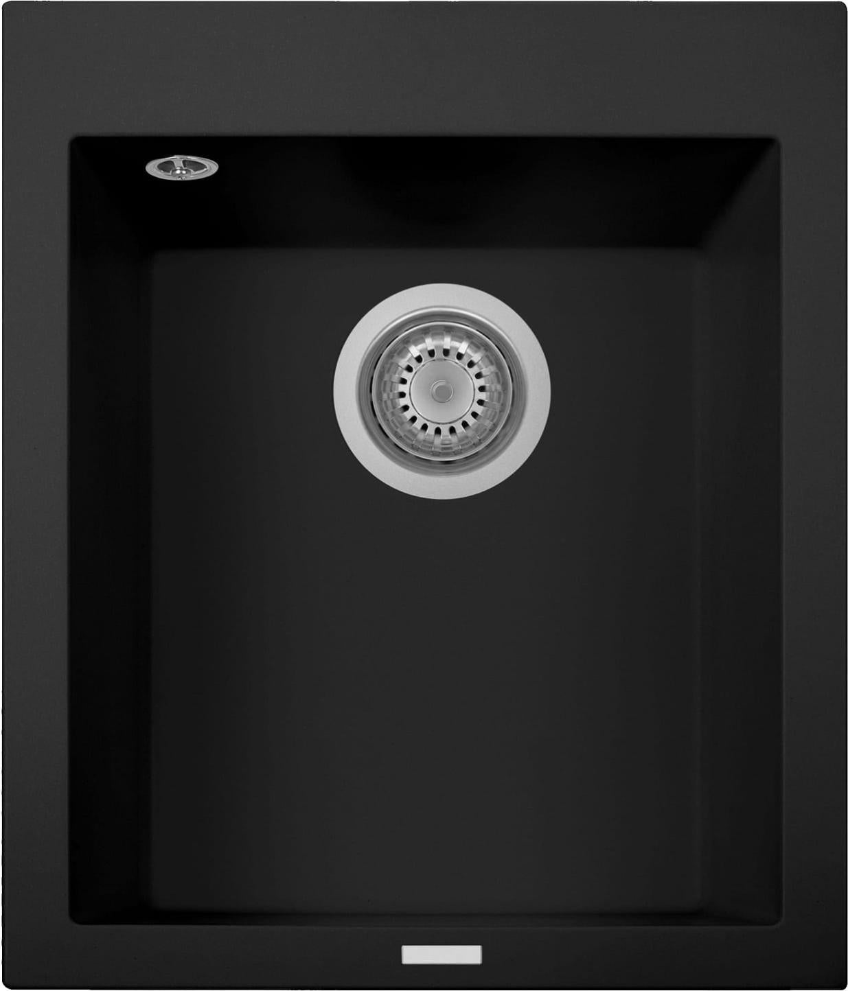 Plados Lavello Cucina 1 Vasca Incasso eff. Fragranite 41 cm Black UG70 ...