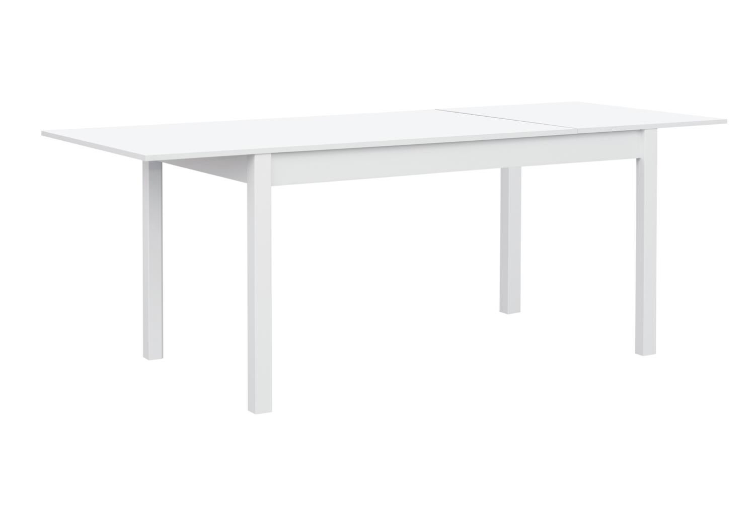 Table à manger extensible coloris Blanc - longueur 140/80 x profondeur ...