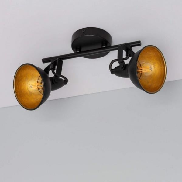 Lampadario Ledkia Emer 2 Nero 25w (300x100x205 Mm) | Leroy Merlin