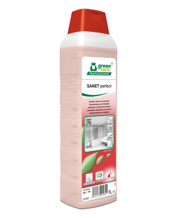 Détartrant sanitaires Ecolabel - SANET PERFECT - Bidon de 1L - Green ...