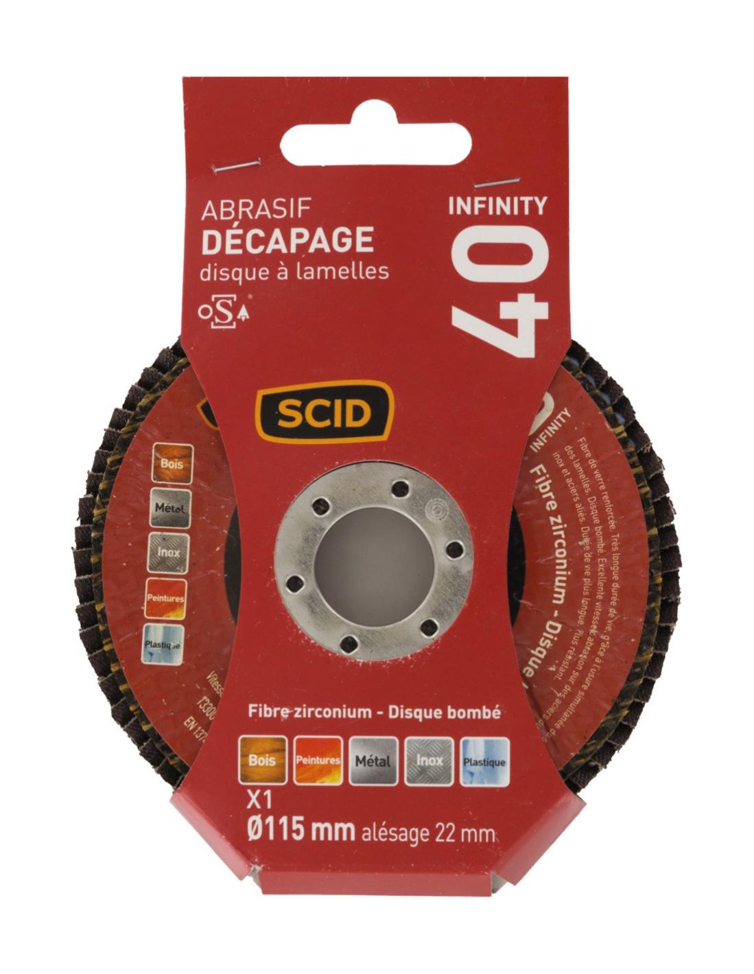 Disque zirconium infinity bombé ø 115 mm 40 1 | Leroy Merlin