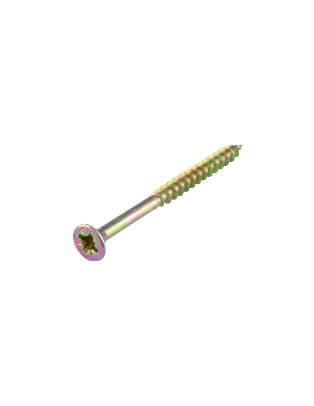 Vis Agglo Tête Fraisée Pz Standard Acier Zingué Jaune 4,5 X 35 Mm 11 Pc ...