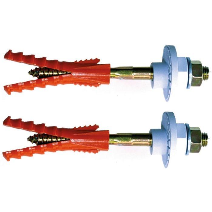 Fixation sanitaire - Vis 140 mm - écrou acier et excentrique - Sachet ...