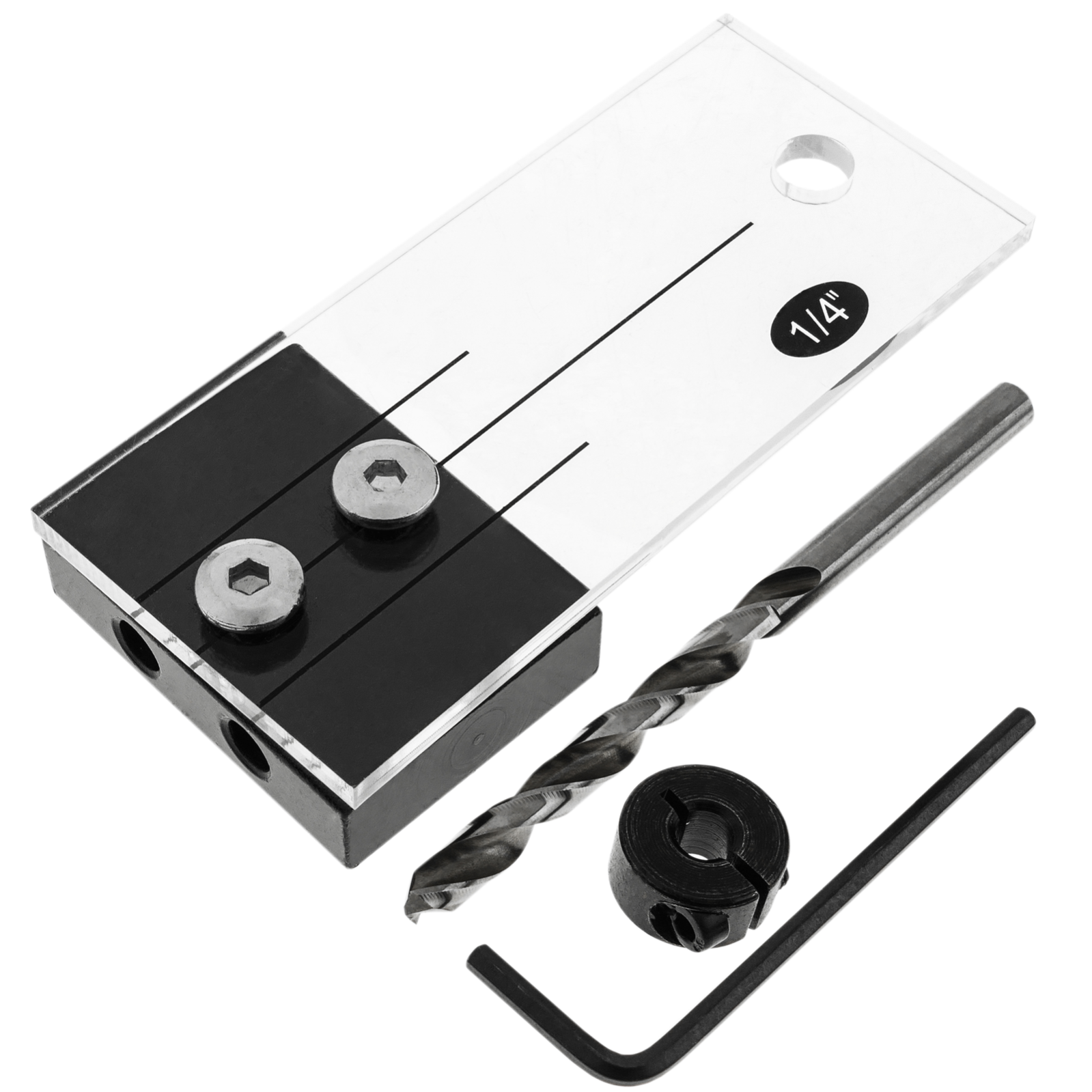 Sistema di guida e centraggio per praticare fori in in legno. Kit di ...