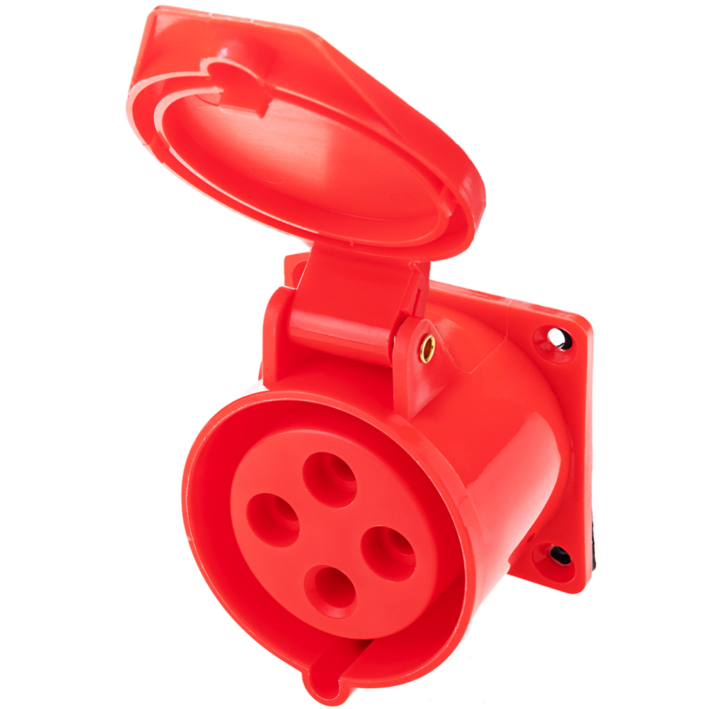 Base presa industriale CETAC femmina 3P + T 32A 380V IP44 da incasso ...