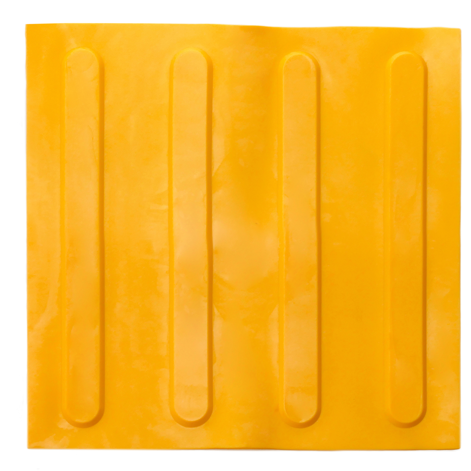 Pavimento tattile per non vedenti 25x25cm con linee anticipate giallo ...