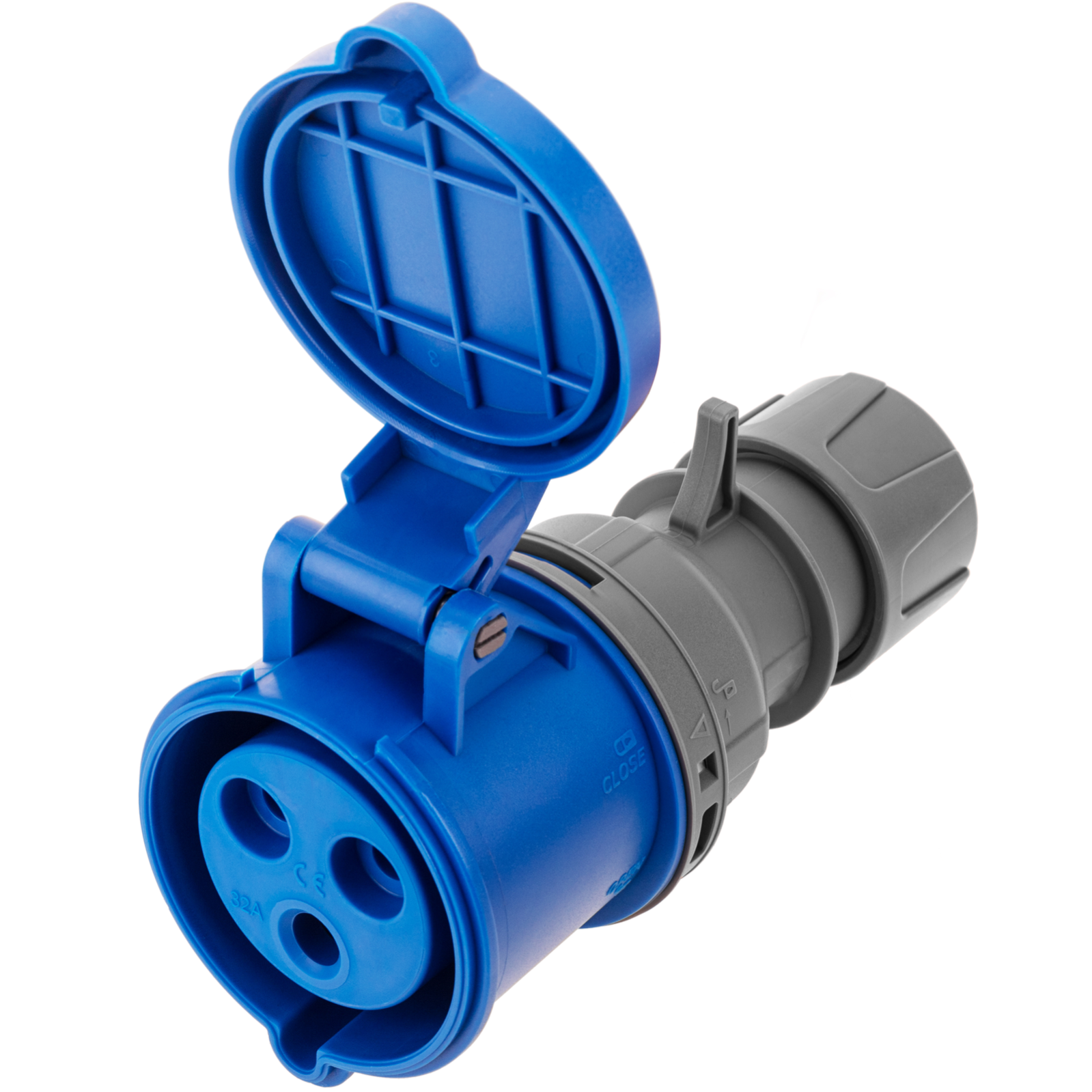 Base de enchufe industrial CETAC hembra 2P+T 32A 250V IP44 aérea ...