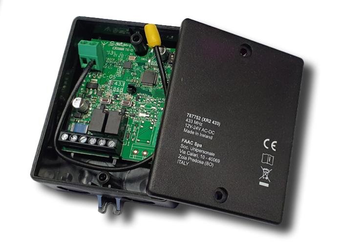 Ricevente radio esterna 2 canali 433 MHz Omnidec XRC2 433 FAAC | Leroy ...