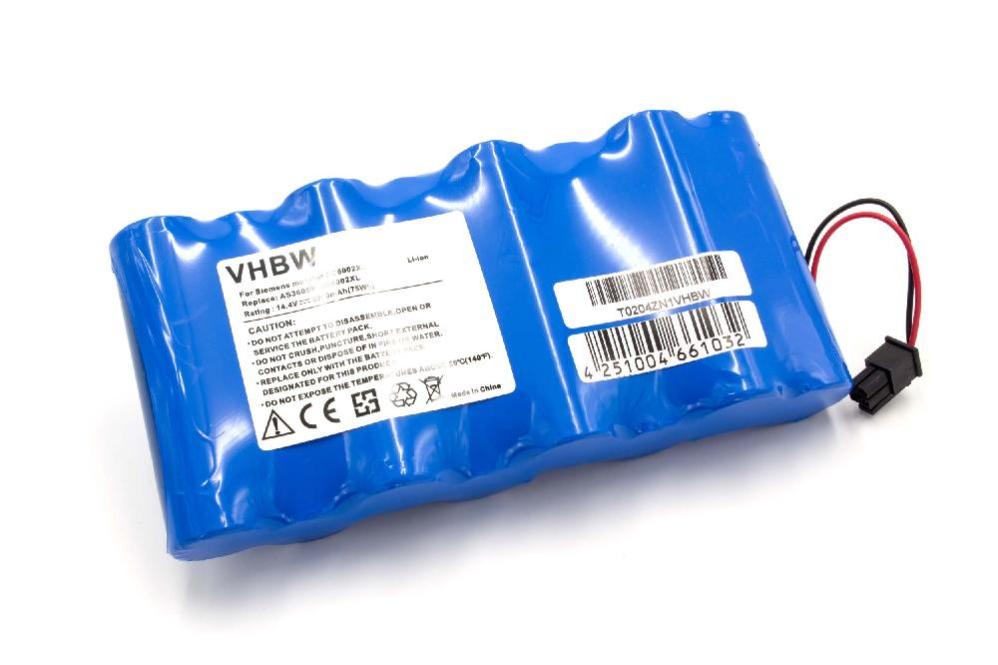 Batterie Li-Ion vhbw 5200mAh (14.4V) pour Siemens Drager SC7000 ...