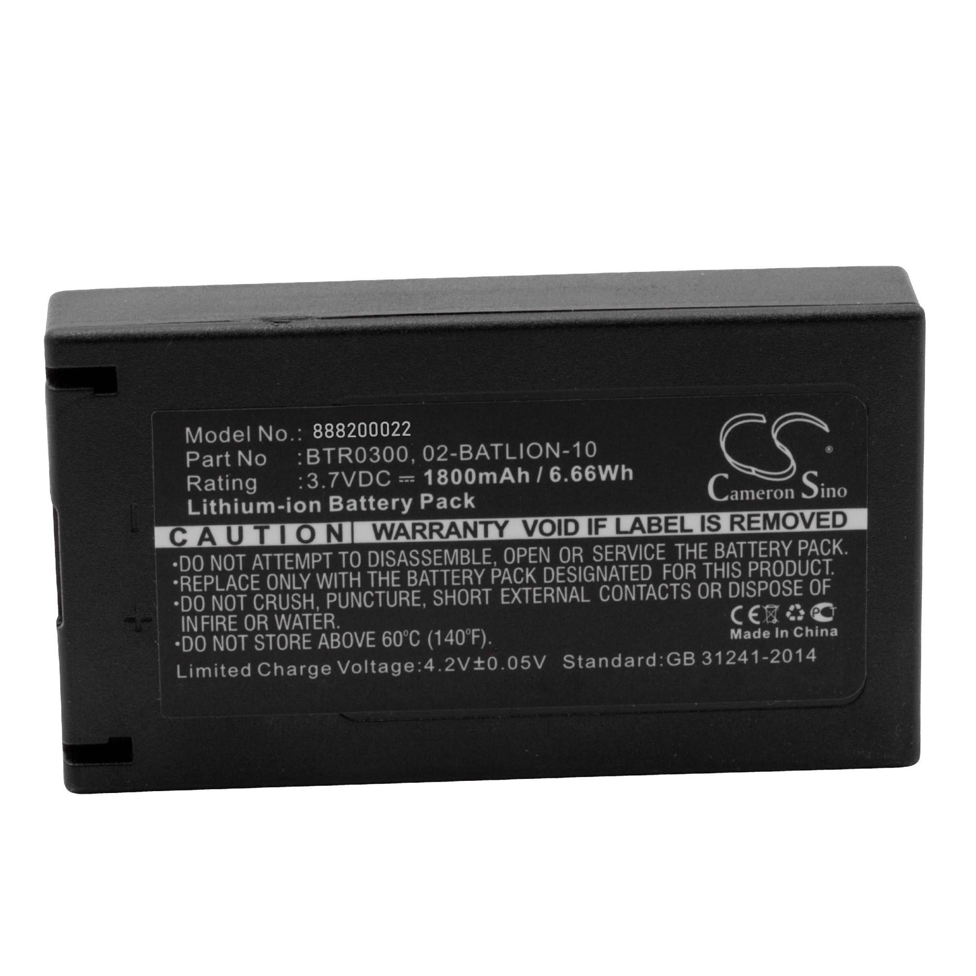 Vhbw Li-Ion batterie 1800mAh (3.7V) pour scanner de code-barres POS ...