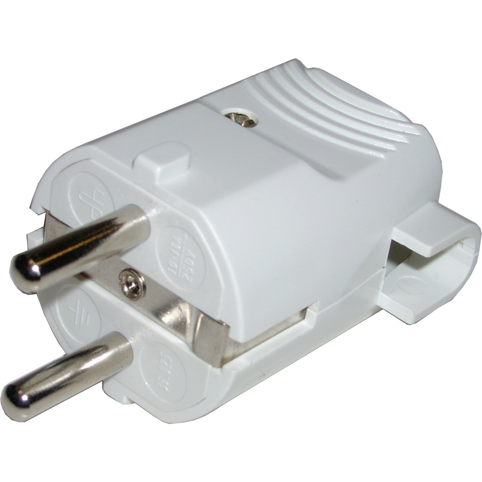 Schuko Plug (Angle White Male) | Leroy Merlin