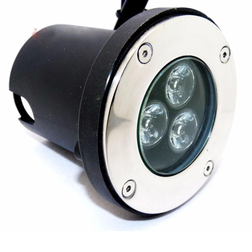 Spot Led Encastrable Extérieur Ip65 220v Sol 3w 80° Blanc Chaud 2300k