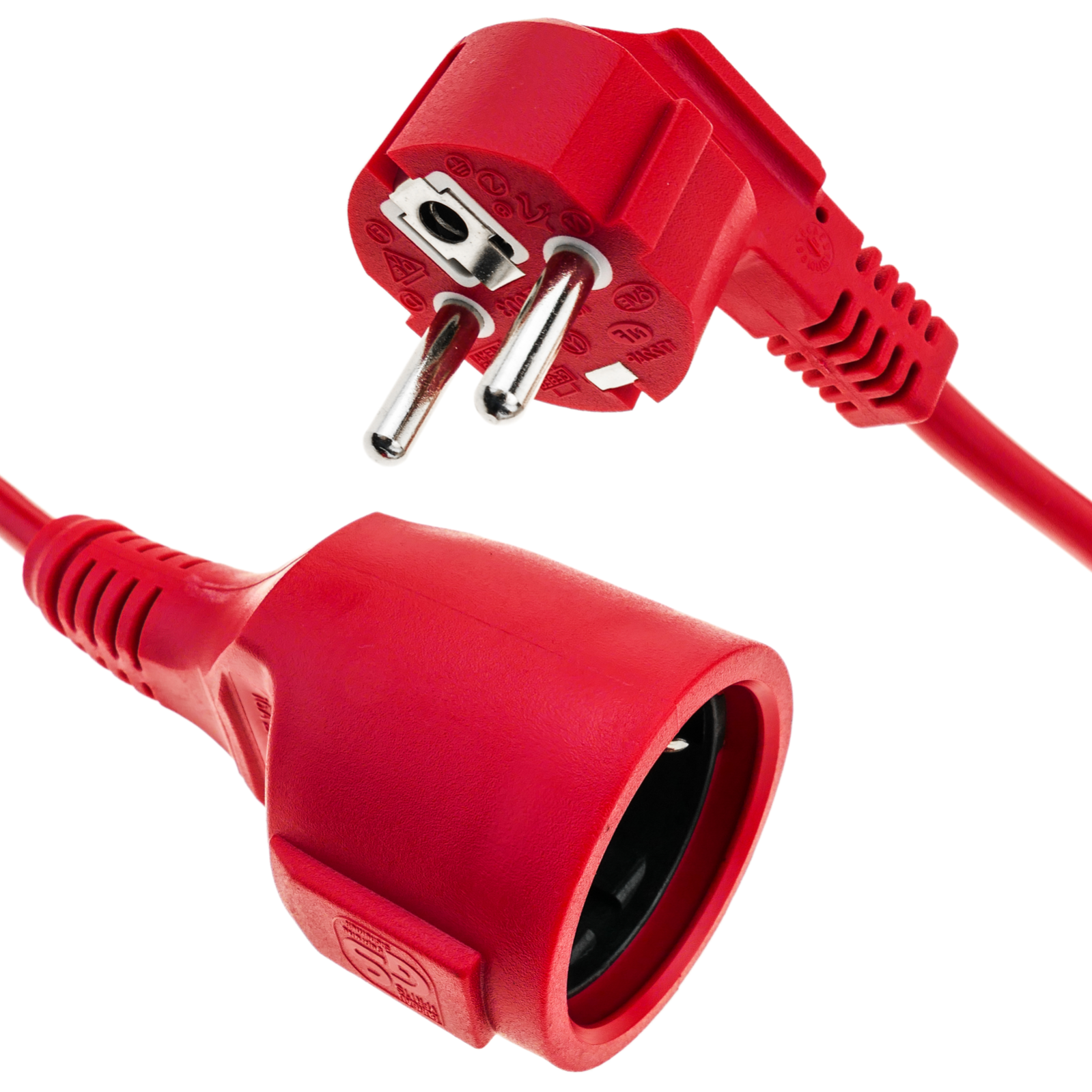 Prolongateur Extension de câble électrique schuko mâle à femelle 10 m ...