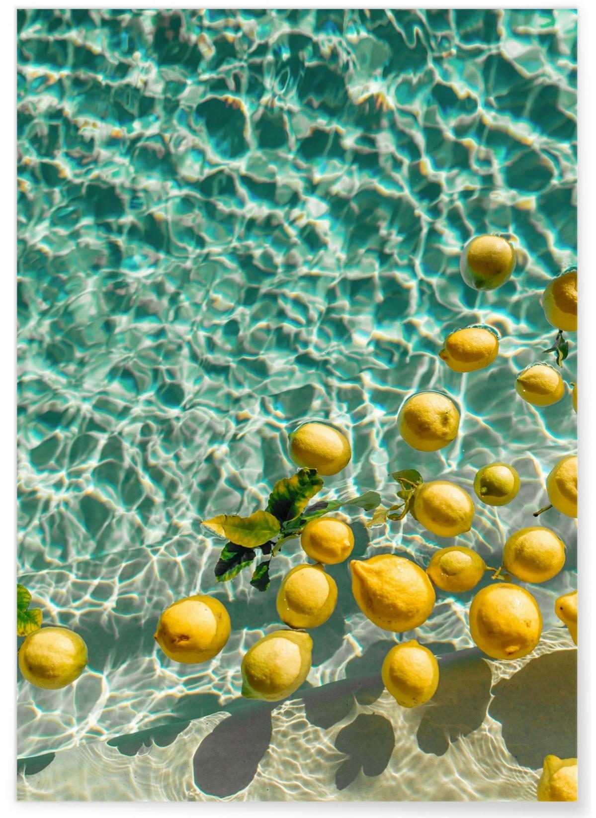 Affiche Lemon Water - Format A3 - | Leroy Merlin