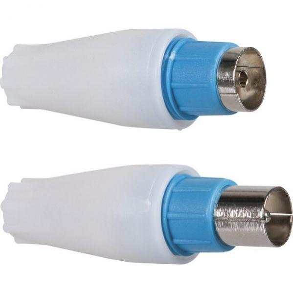 Fiche Coaxiale M/f Droite Ø 9,52 Mm - Dhome | Leroy Merlin