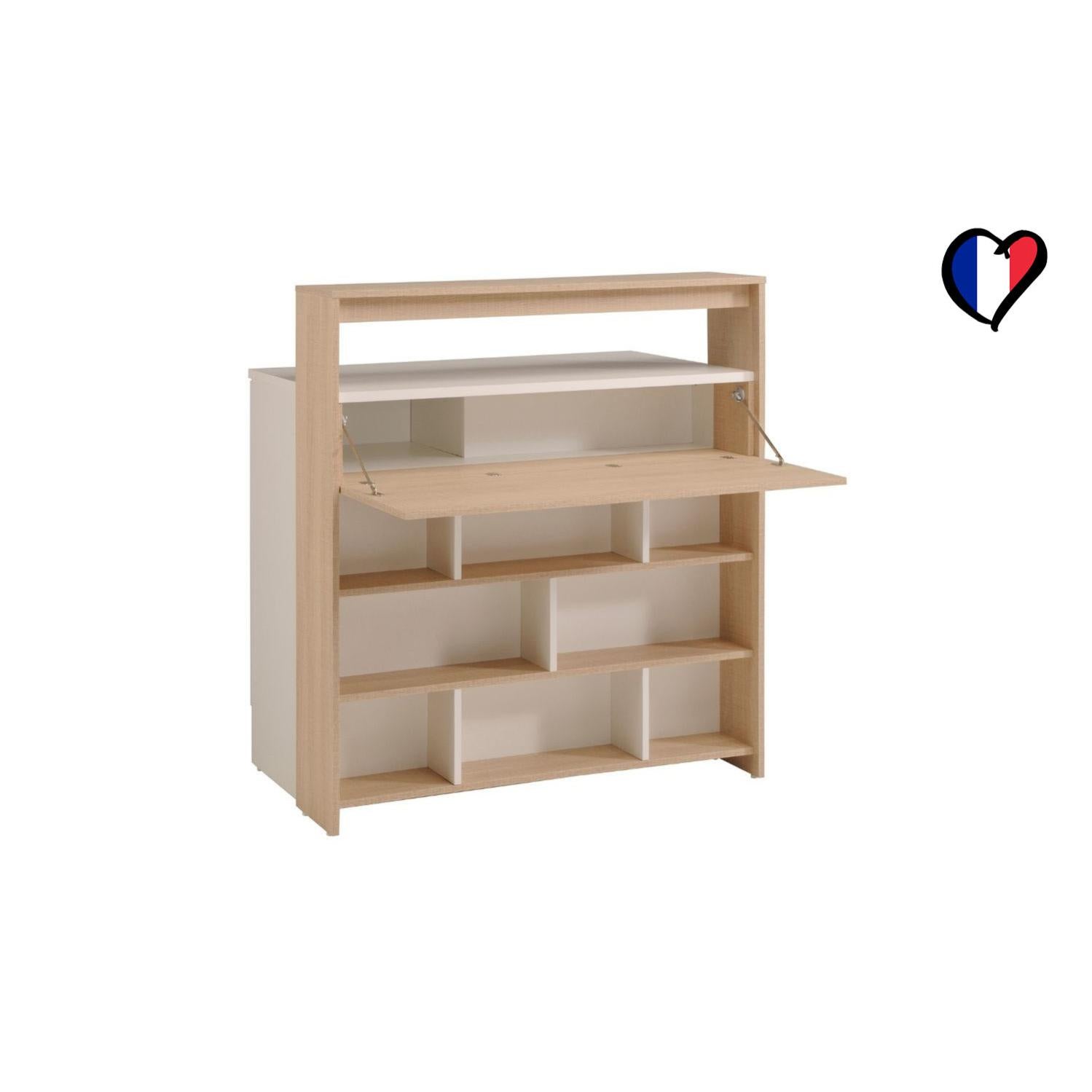 OKO: Mobile da bar in legno con contenitore e ripiano rimovibile ...