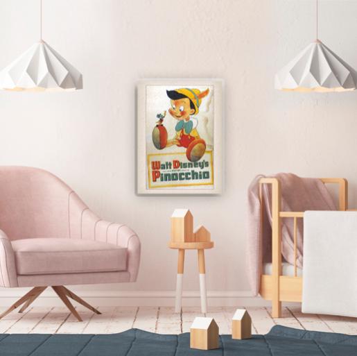 CANVAS INTELAIATO, PRODOTTO UFFICIALE DISNEY, PINOCCHIO (CONSCIENCE ...