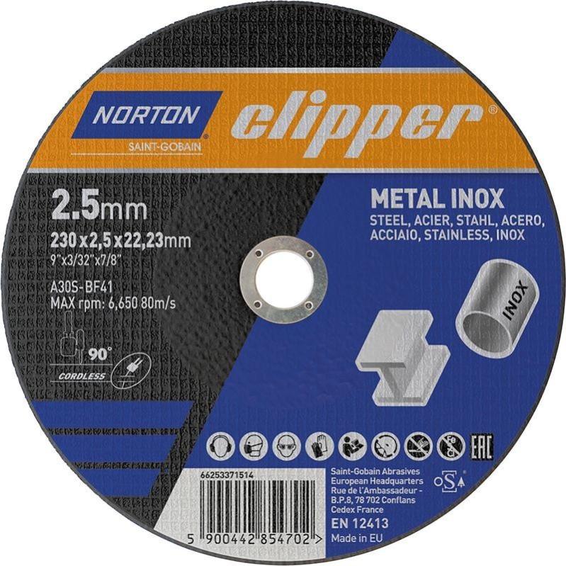 Disque de coupe Metal-Inox A30S-230x2.5x22.23mm | Bricoman