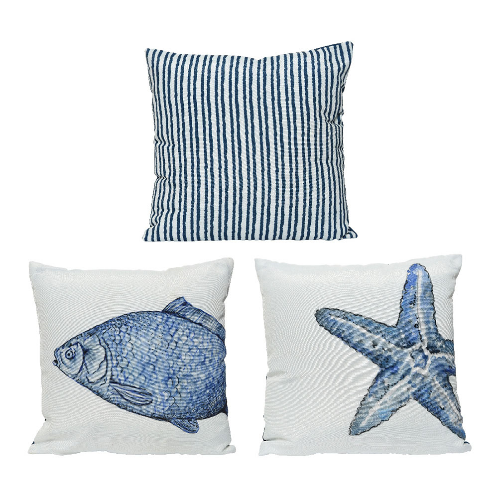 Cuscino decorativo con motivo nautico 40 x 40 centimetri Kaemingk | Leroy Merlin