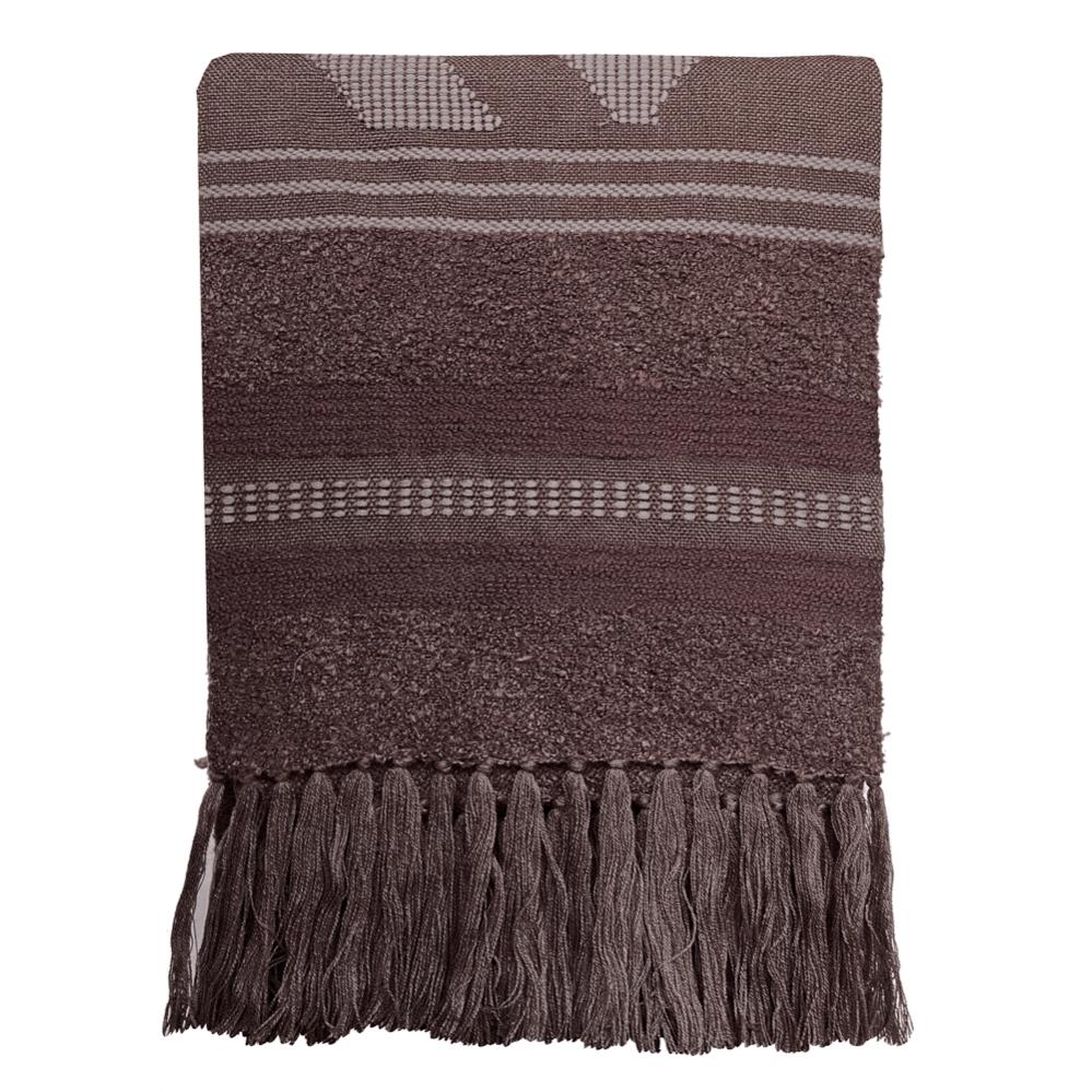 Crafty chestnut brown throw 125x150 | Leroy Merlin