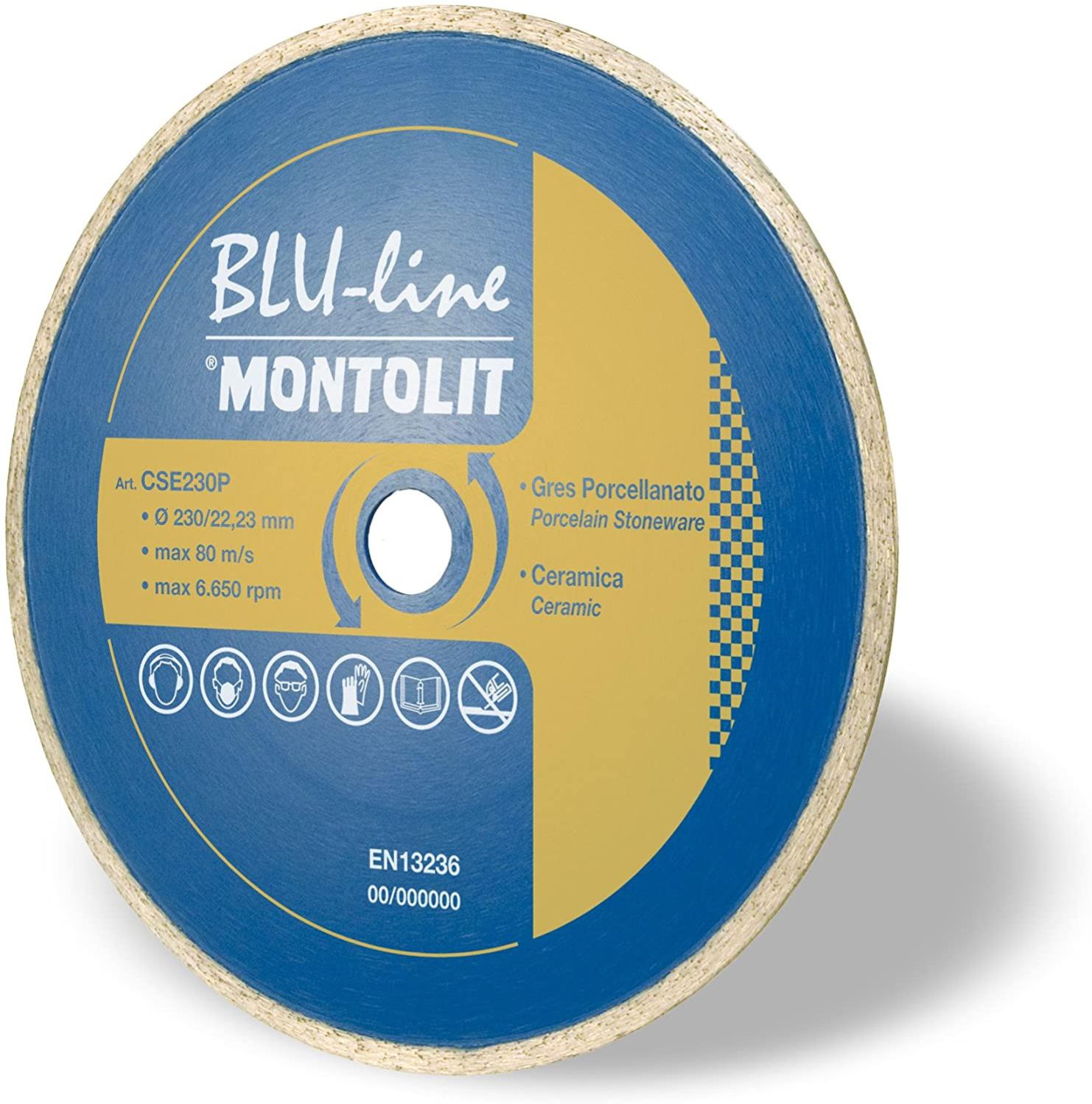 DISCO DIAMANTATO SPECIALE ''E'' DIAMETRO 230 CERMONT PER GRES PORCELLANATO E CERAMICA - MONTOLIT ...