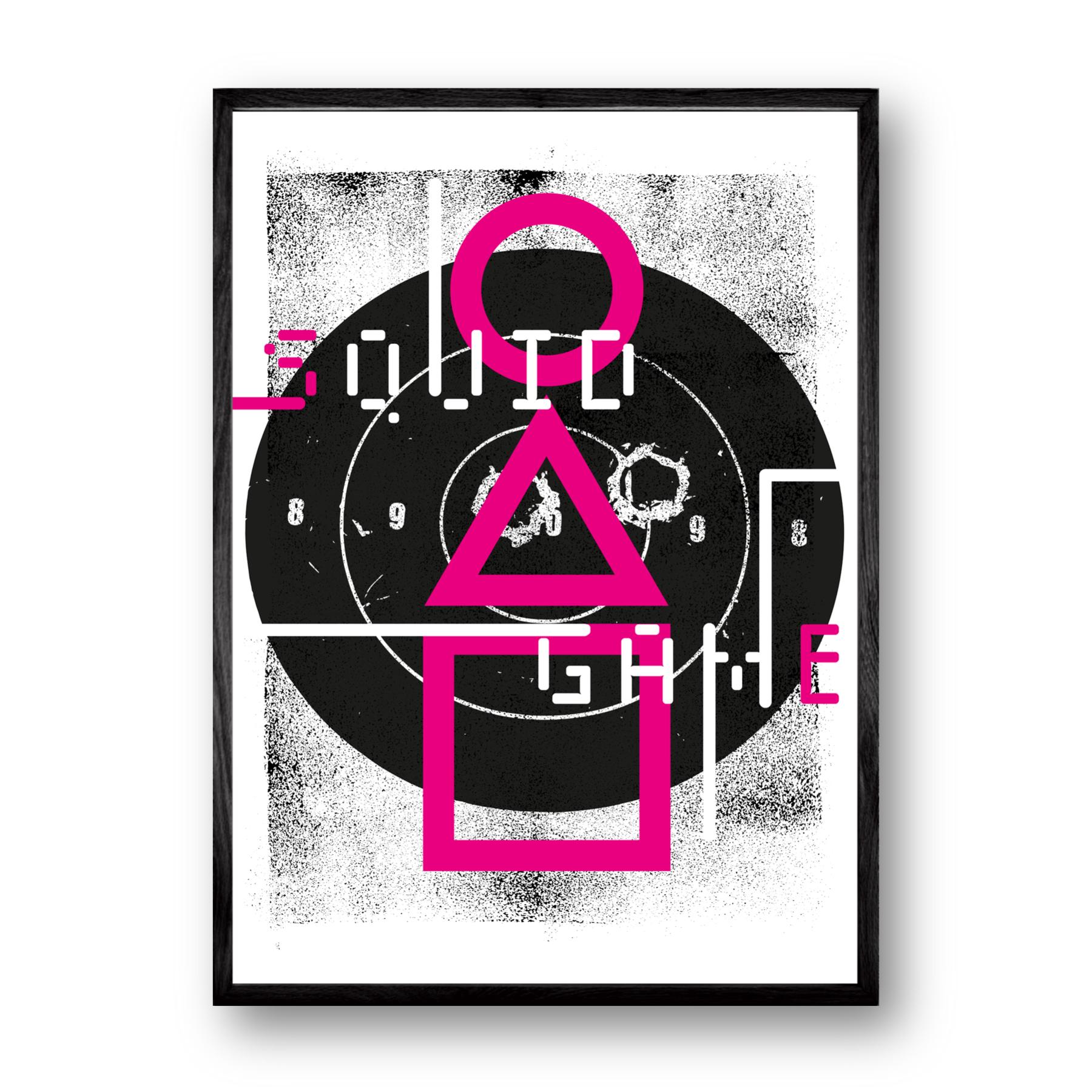 Gioco del calamaro - Poster con firma - Simbolo - 21x30 cm - BENEFFITO ...