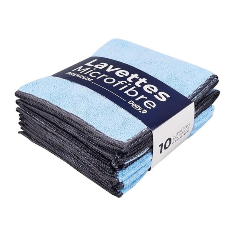Lavette microfibre multi-usage DKMULTI - 38x38cm - Sachet de 10 BLEU ...