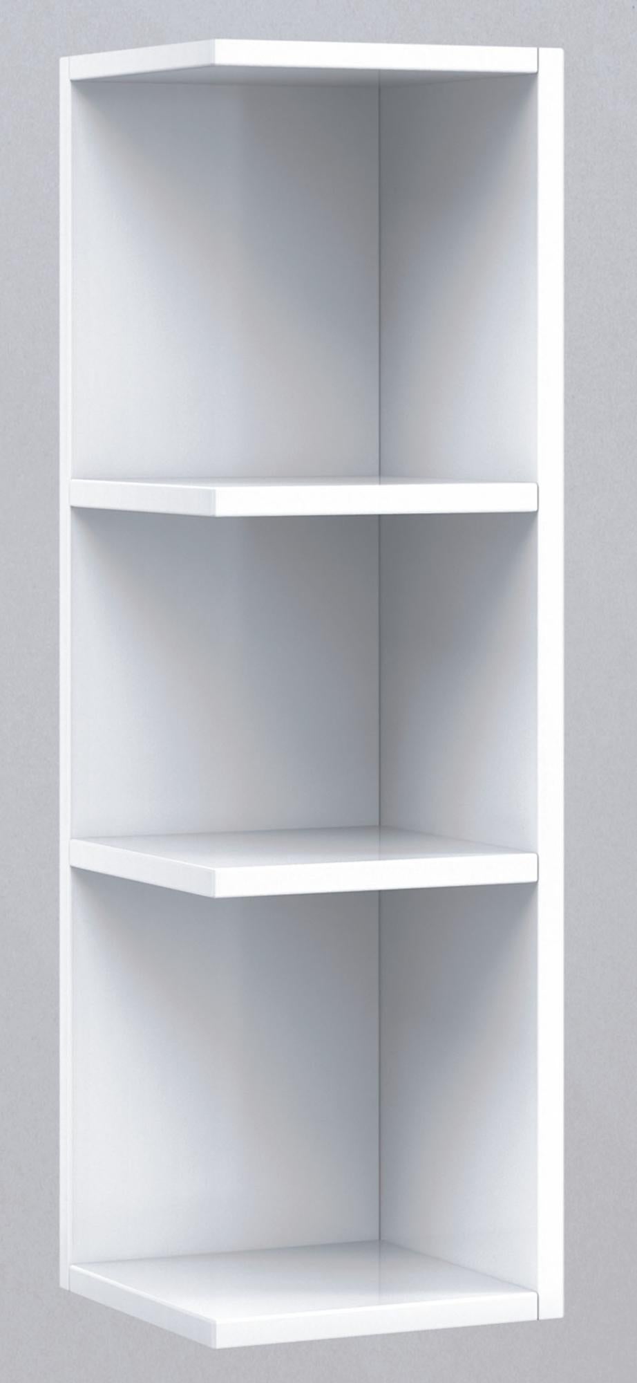 Étagère D'angle Coloris Blanc Brillant, 65 X 20 X 21 Cm -pegane- | Leroy Merlin