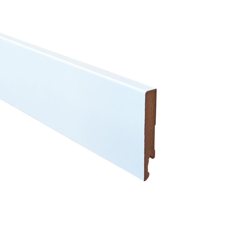 Onlywood 12 Metri Lineari Battiscopa bianco in Mdf Spessore 14 mm x ...