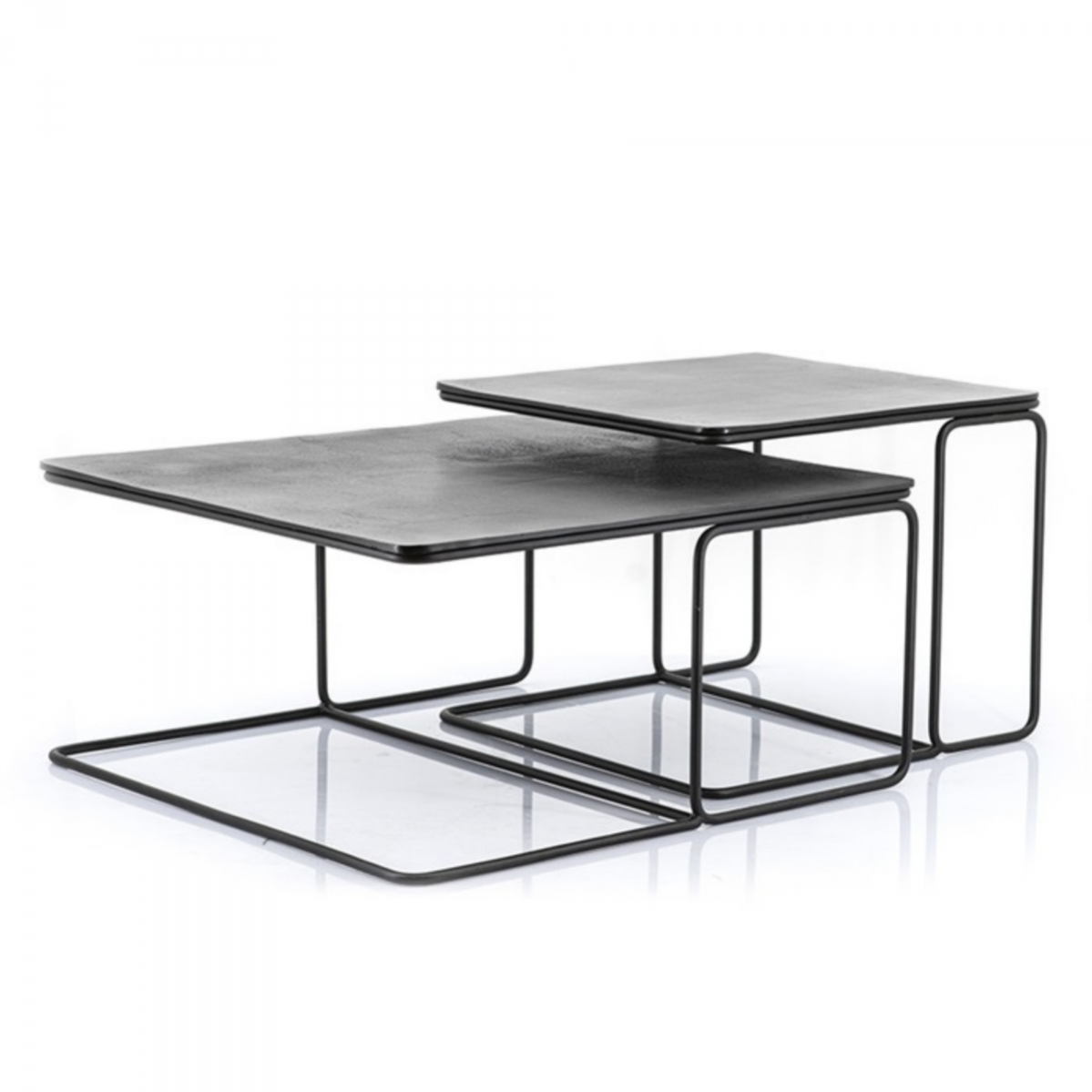 Tables basses gigognes design en métal ACTI | Leroy Merlin