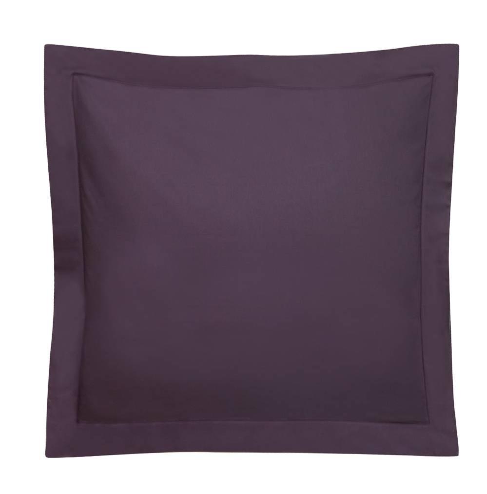 Taie d'oreiller Satin BLANC DES VOSGES--Cassis - Taie de traversin 45 x ...