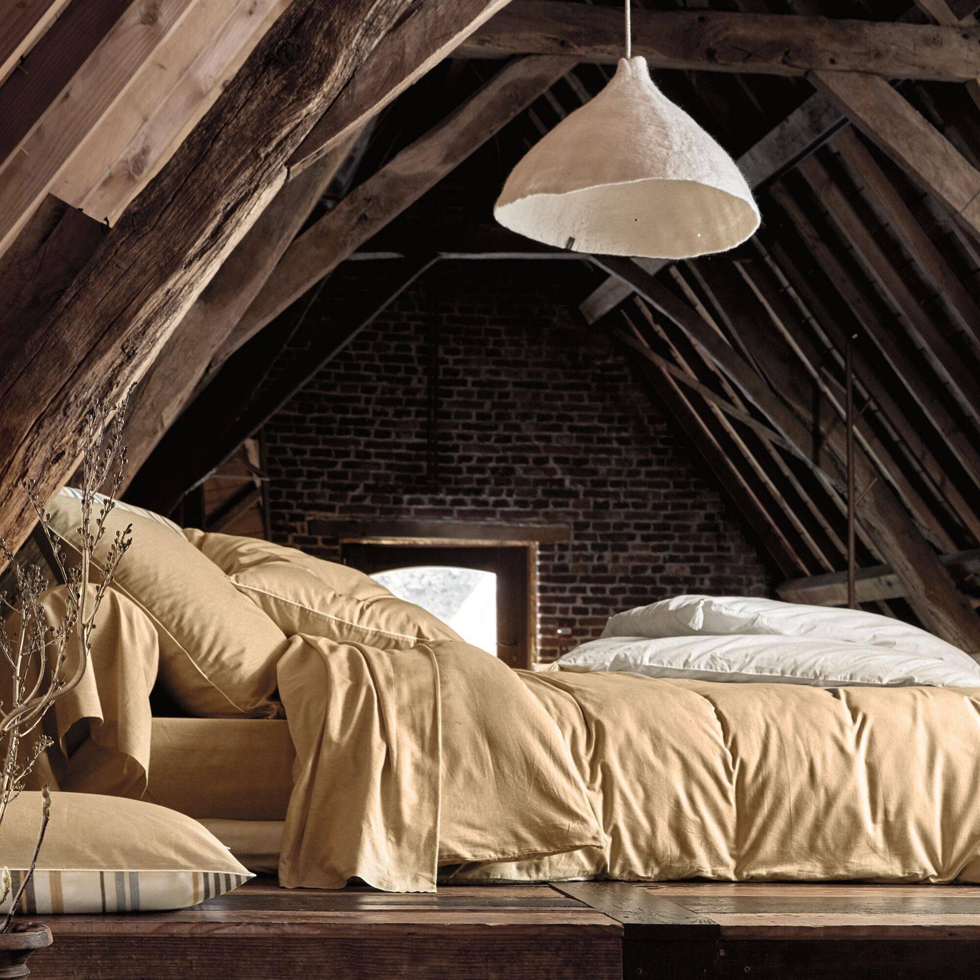 Housse de couette coton bio et recyclé Ressources BLANC DES VOSGES-140 ...