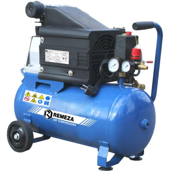 Compressore ad olio REMEZA, [SB4/C-24.J1048B OIL] carrellato coassiale ...