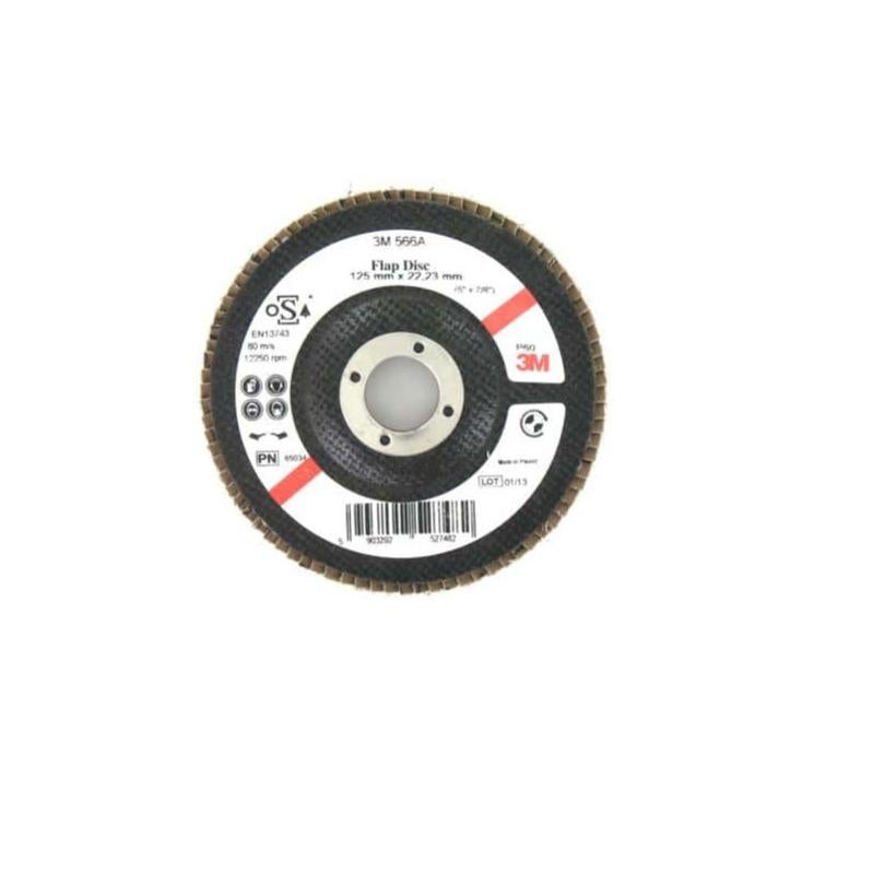 Disque 3M 566A à lamelles bombée grain 60 x 10 | Leroy Merlin
