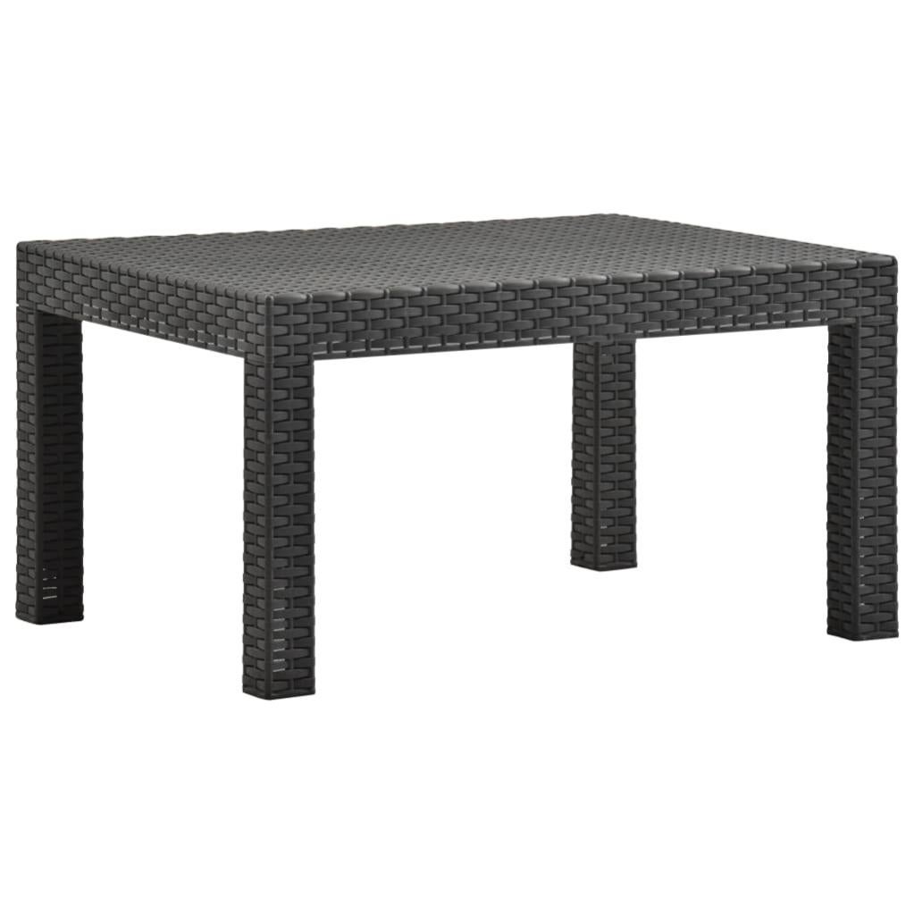 VidaXL Tavolo da Giardino Antracite 58x58x41 cm in Rattan PP | Leroy Merlin