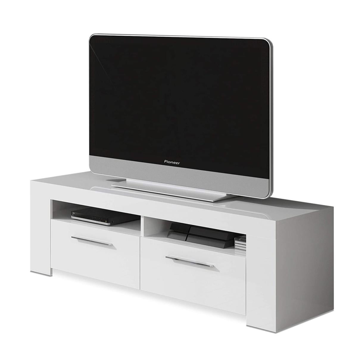 Mobile porta TV moderno televisione salotto soggiorno BIANCO 120X40X42 ...