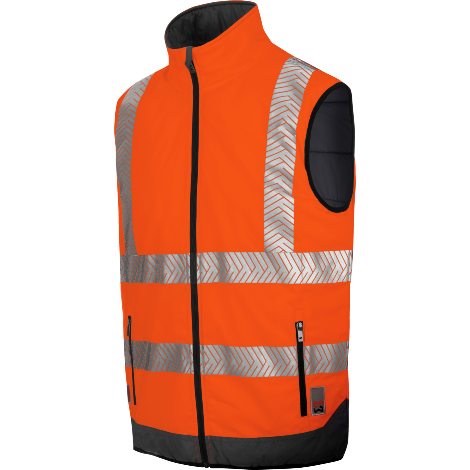 Gilet de travail haute-visibilité réversible orange fluo Würth MODYF ...