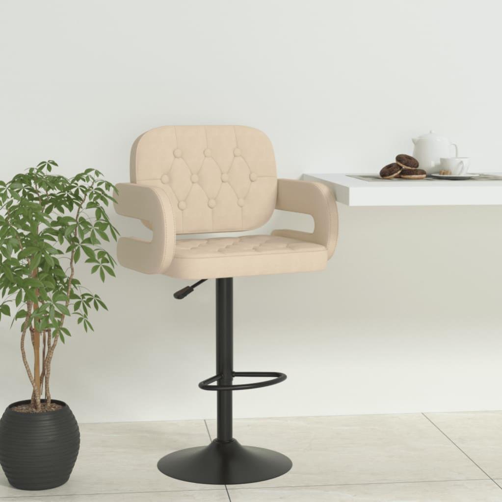 VidaXL Sgabello da Bar Crema in Tessuto | Leroy Merlin