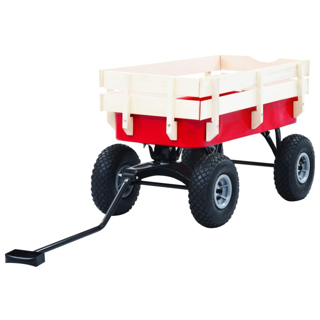VidaXL Carrito de mano de jardín rojo 150 kg | Leroy Merlin