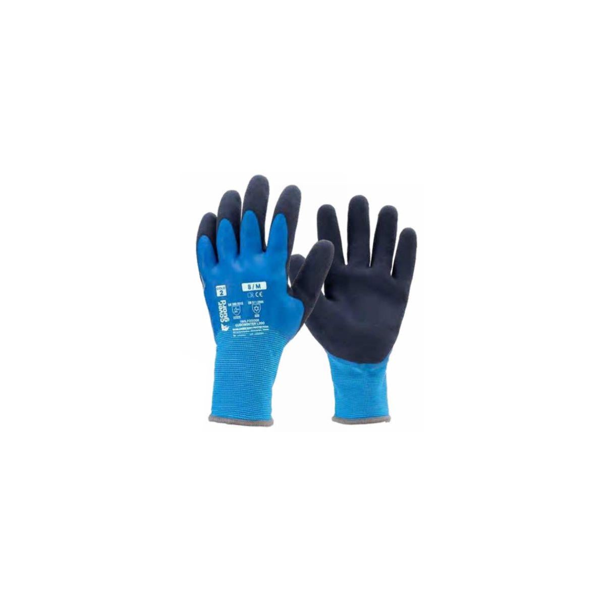 Gants Eurowinter L200 13G polyester latex double enduction - Coverguard ...